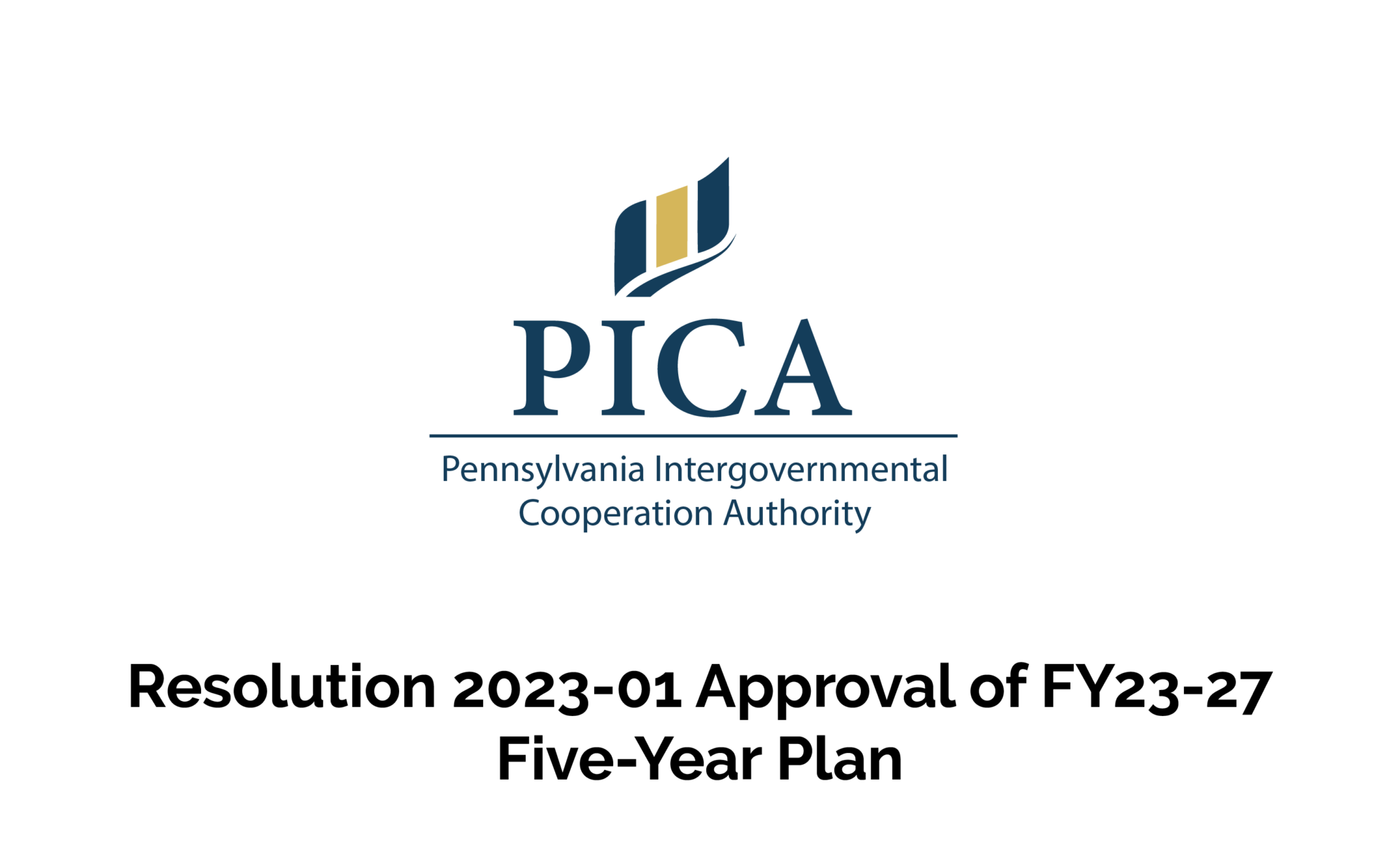 Resolution 2023-01 Approval of FY23-27 Five-Year Plan | Pennsylvania Intergovernmental ...